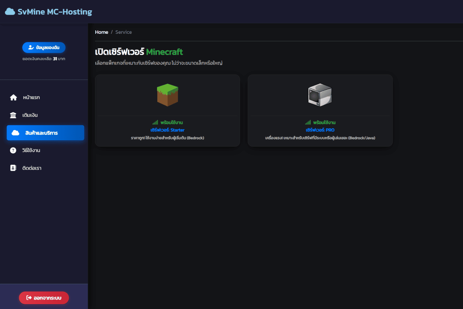 SvMine Solution - โฮสติ้งประสิทธิภาพสูงสำหรับนักพัฒนาและธุรกิจ